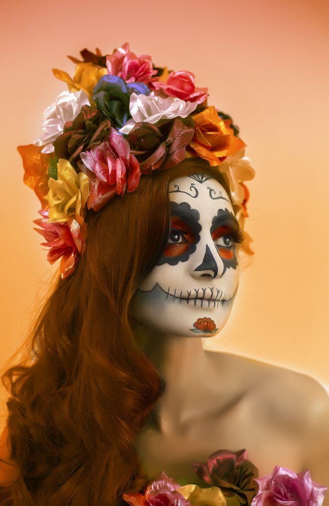 A Step-by-Step Guide to Totally Doable Glam Skeleton Halloween Makeup