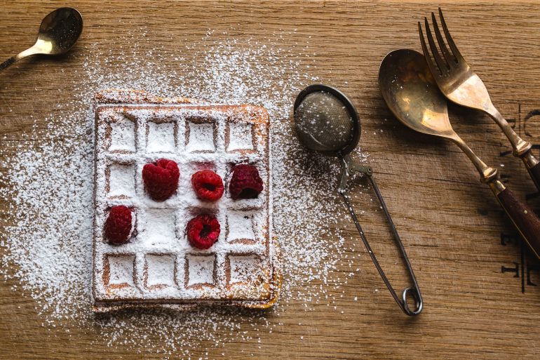Chocolate Crunch Raspberry Waffles I Delicious Waffles Recipe