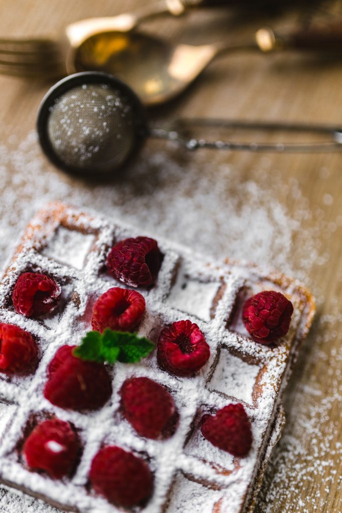 Chocolate Crunch Raspberry Waffles I Delicious Waffles Recipe